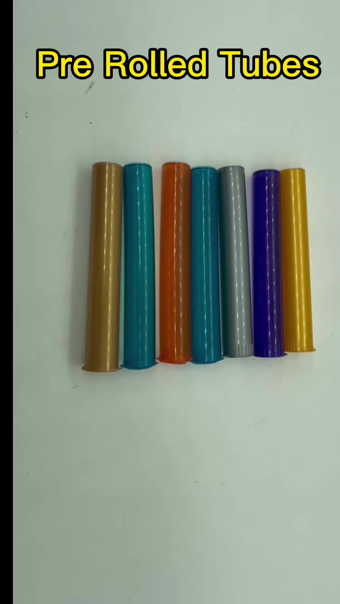 Custom Packaging Pop Top Tube Container Child Resistant 116mm 120mm ...