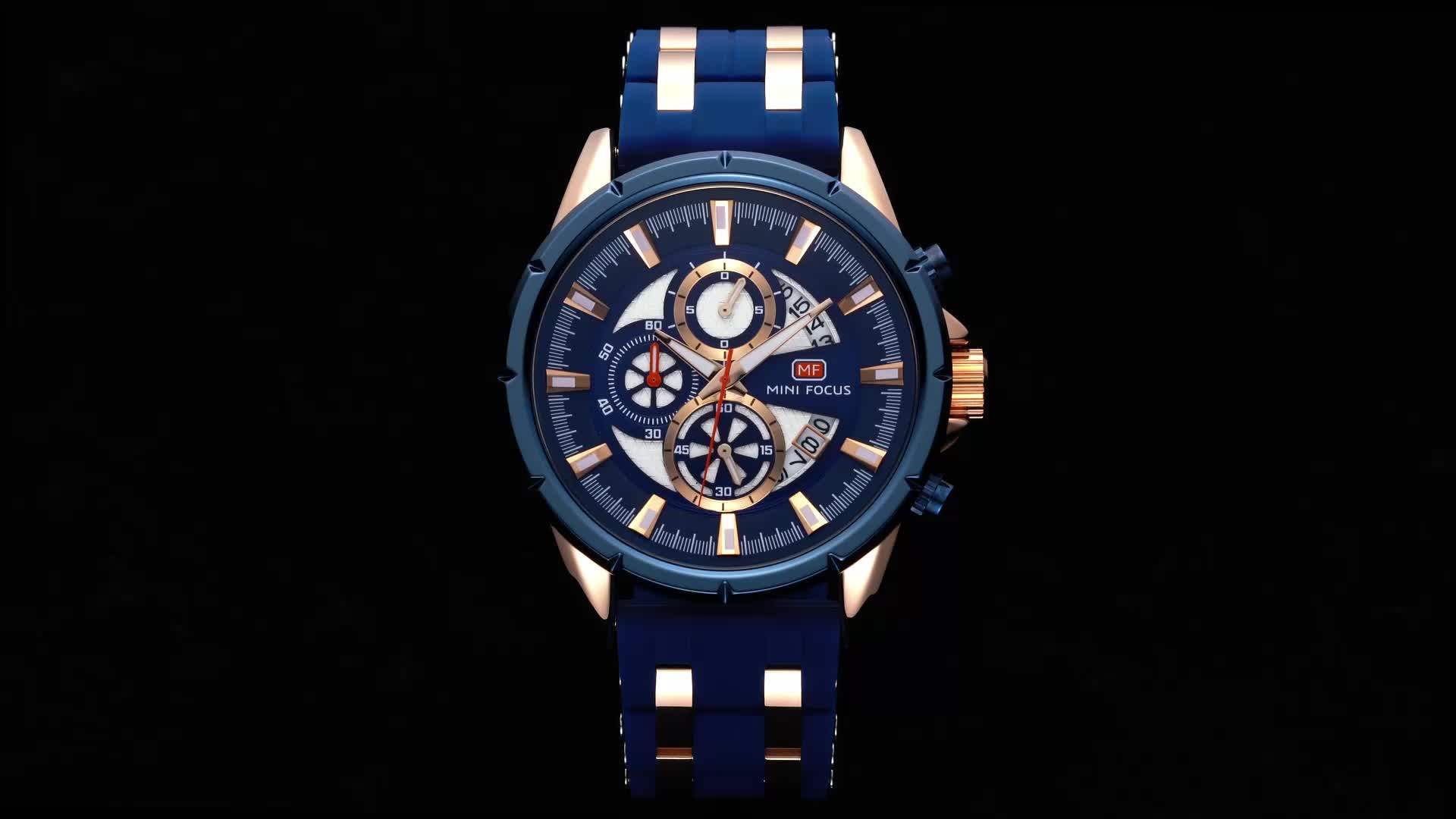 Mini Focus Quartz Watches Men Top Quality Chronograph Functions Sport ...