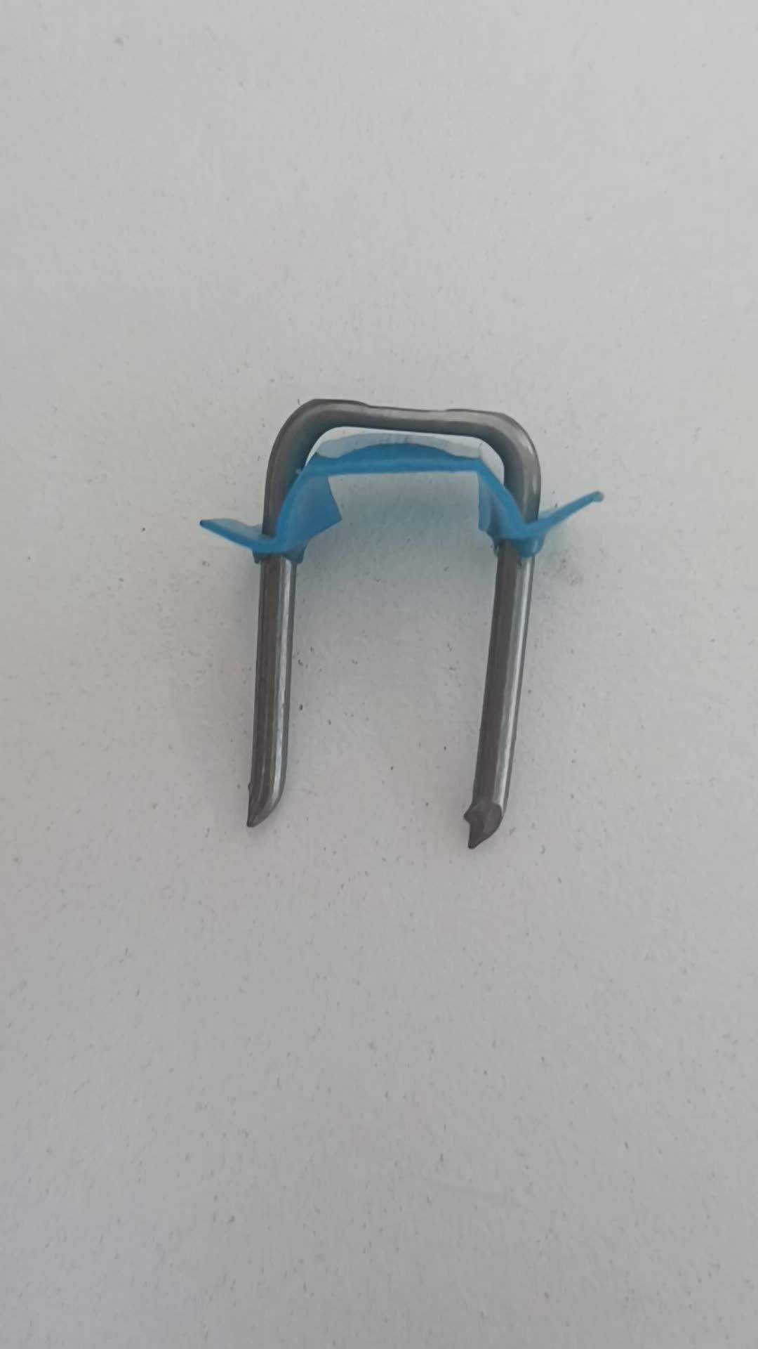 1/2" Carbon Steel Nail Safety Insulated Metal Staple With Sharp Tip ...