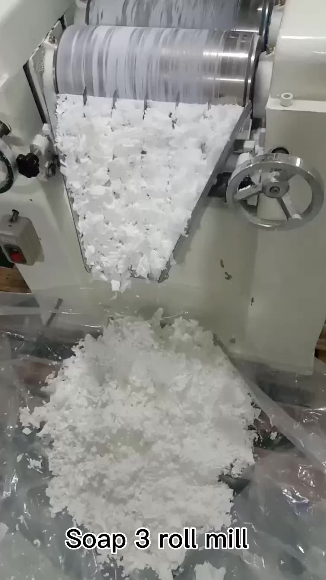 Hongxin Soap Iquid Detergent Triple Roll Mill Three 3 Roller Machine ...