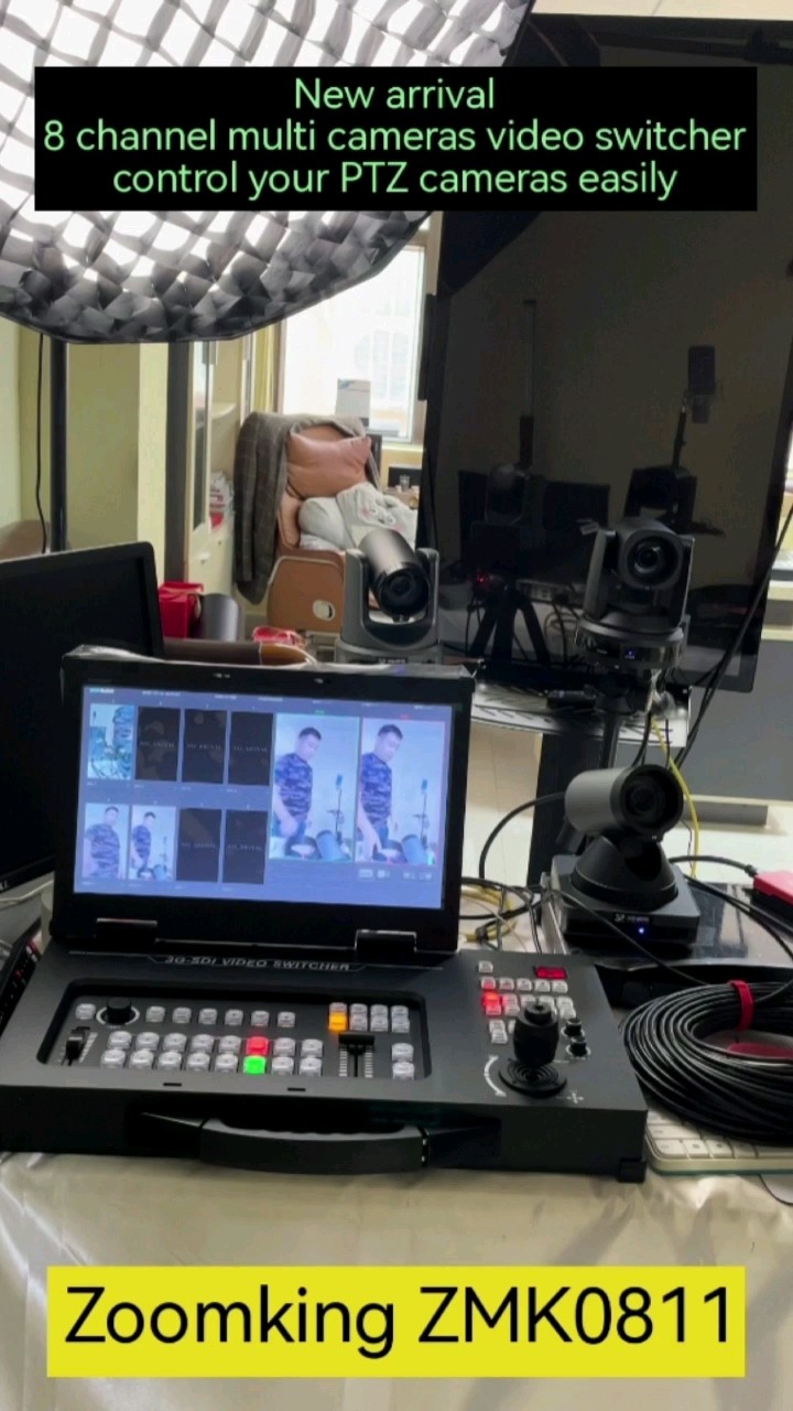 4d Ptz Controller 15.6 Inch Lcd Multiview Live Streaming Video Switcher ...
