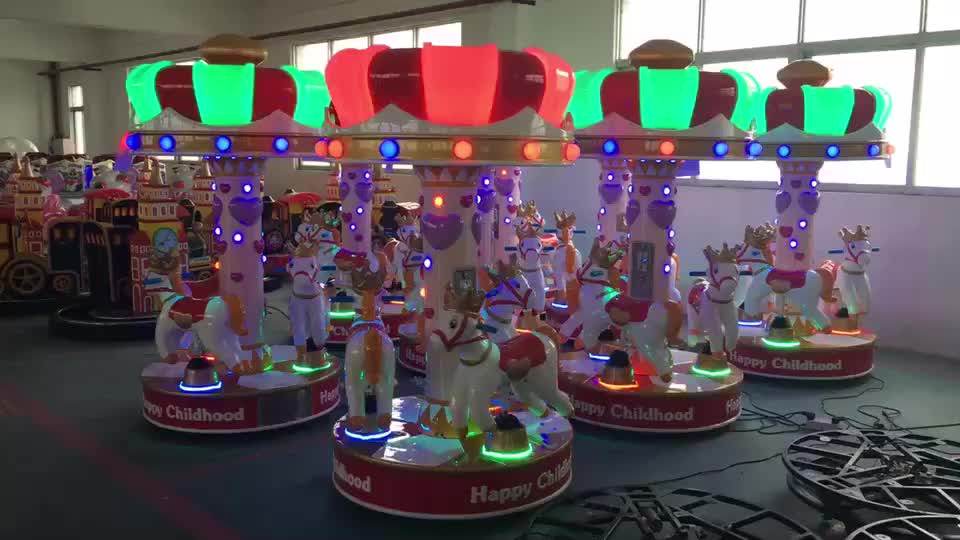 Hansel 3 Seats Mini Carousel For Sale Ride On Horse Toy Pony For Kids ...