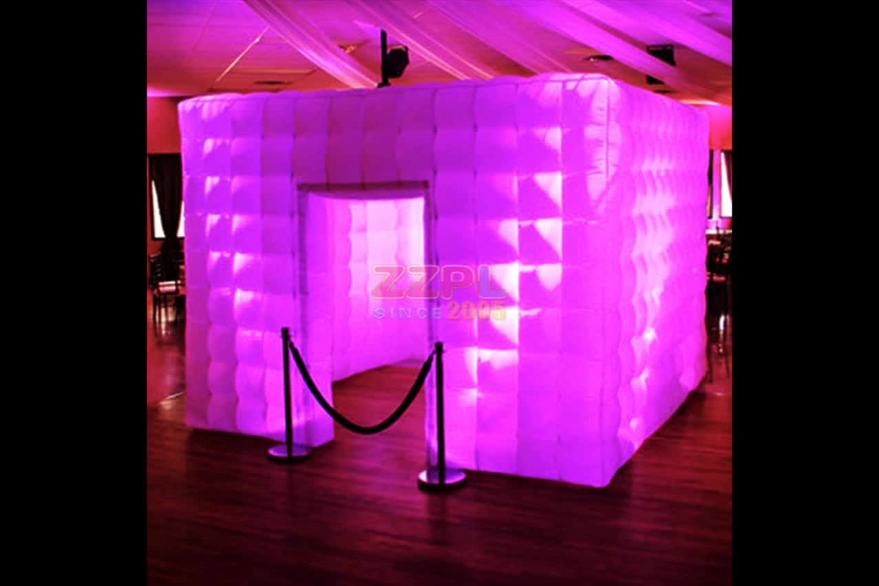 Led Lighting Inflatable Backdrop,Inflatable Photo Booth Wall For Sale ...