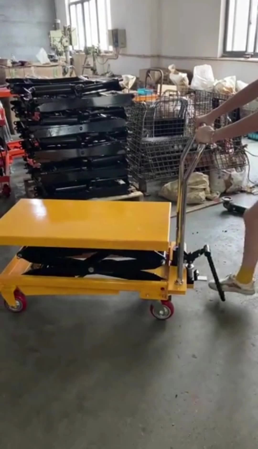 Modern Design Foot Hydraulic Scissor Lift Table 350kg 500kg 750kg ...