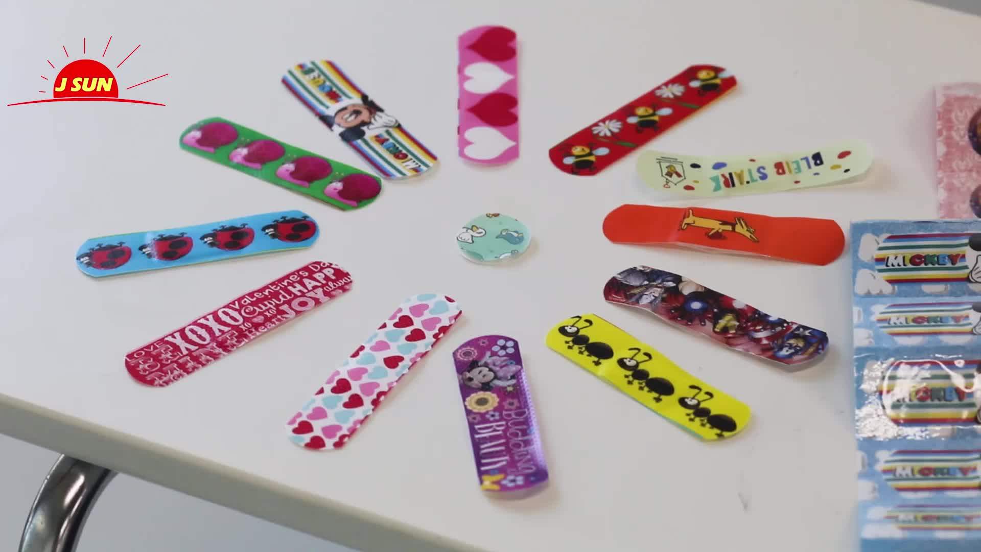 Custom Different Shape Color Printed Cartoon Band Aid Medical ...