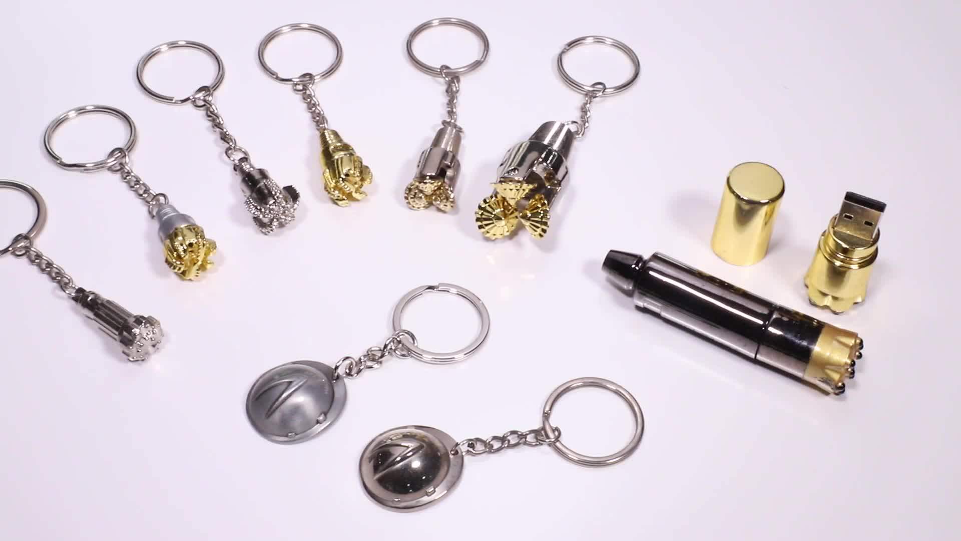 Custom Oilfield Mining Drill Bit Big Tricone Key Chain For Petroleum ...