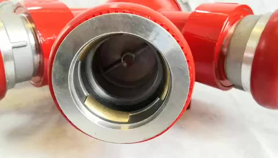 Xhyxfire Controlled Dividing Breeching Fire Hydrant Valve 4 Ways Fire ...