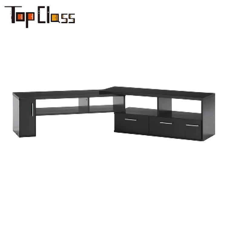 Newest L Shape Tv Stands Wood High Quality Wooden Tv Furniture Tv Stand ...