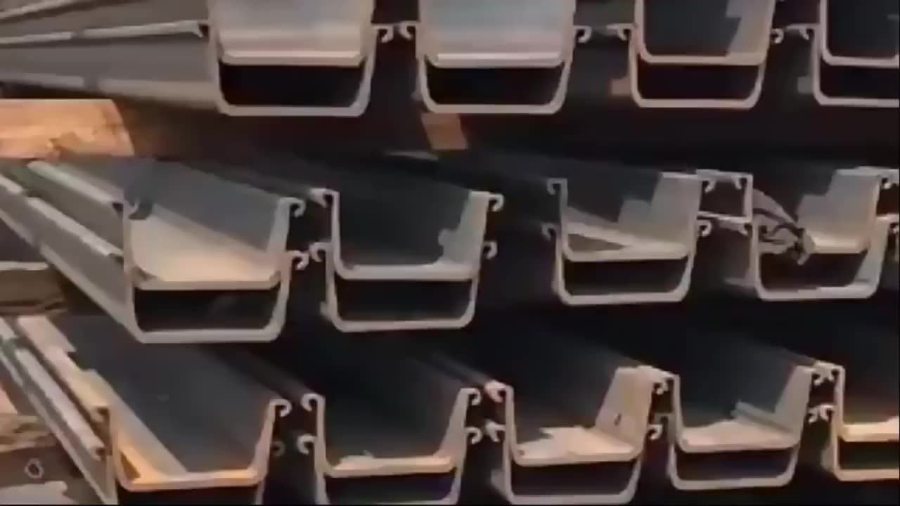 Cold Formed U Shape Steel Sheet Piling S235jr S275jr Ss400 600*180 600* ...