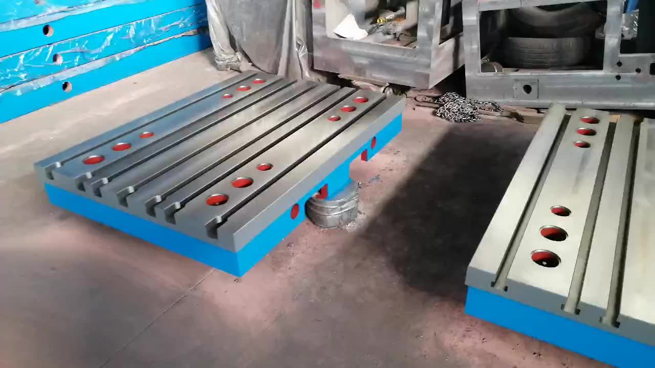 Surface Finish Measurement Working Cast Iron Surface Table With Holes ...