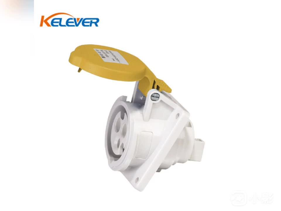 32 Amp 4 Pin 440v Ip67 Three Phase Industrial Power Socket For Reefer ...