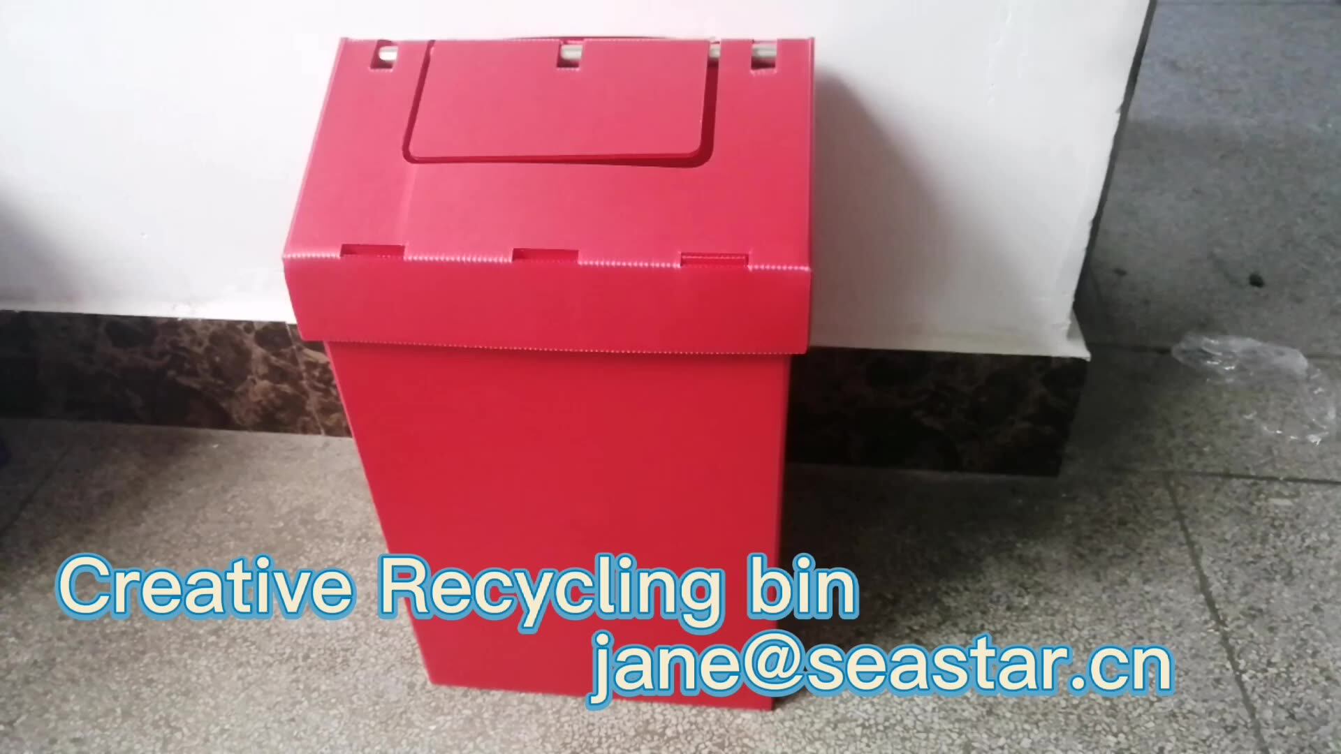 Secured Paper Recycling Box Trash Can Separation Bin Manufacturer Wast ...