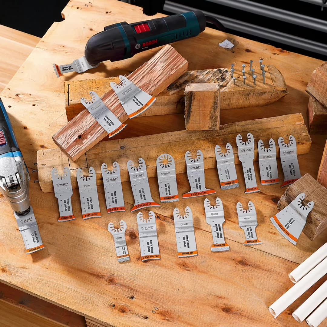 Curved-tip Oscillating Tool Blades 32mm Arc Edge Bi-metal Multi Tool ...