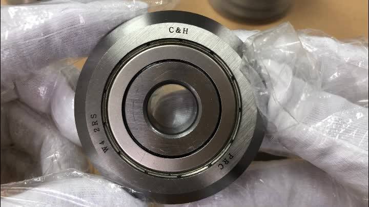 W2x Vw2x Rm2-2rs V Groove Guide Wheel Track Roller Bearing For V Track ...