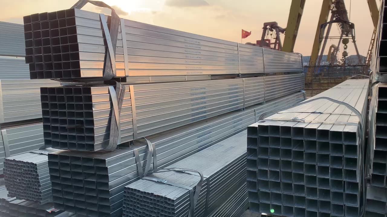 Structural Sections Zinc Coated Galvanized Square Carbon Steel Pipe ...
