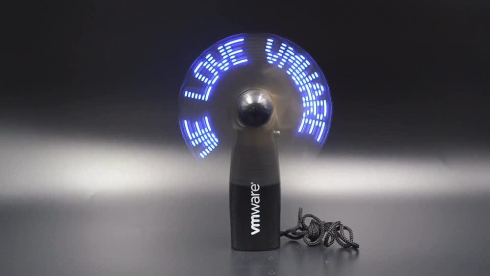 Mini Led Light Fan Battery Operated Customized Logo And Preset Led ...