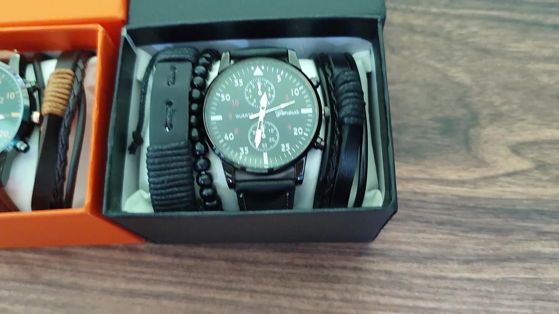 6043 New Arrival Luxury Watches Men Numbers Quartz Men Watch Set ...