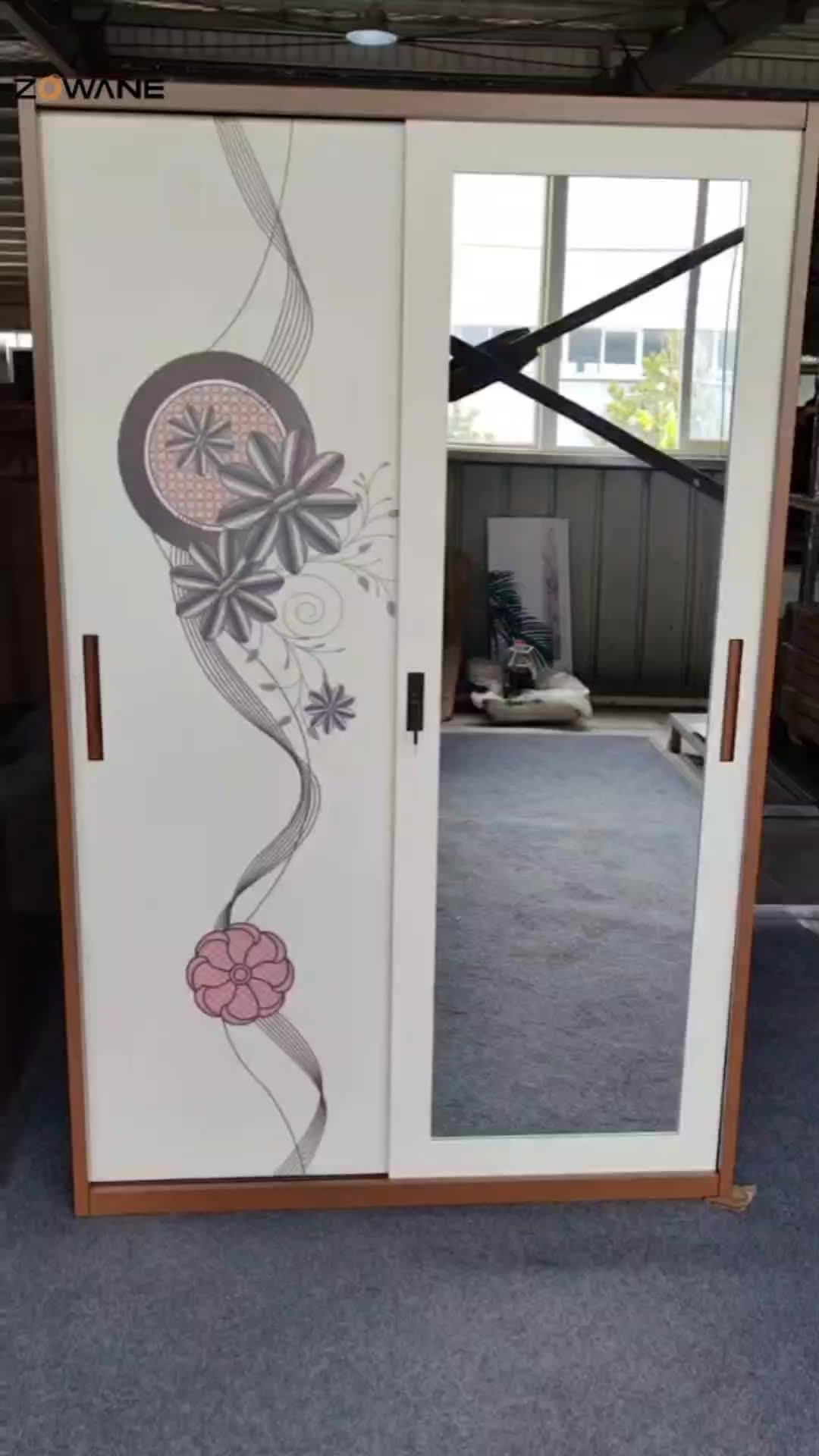 Customization Living Room Furniture Cheap Sliding 2 Door Metal Wardrobe ...