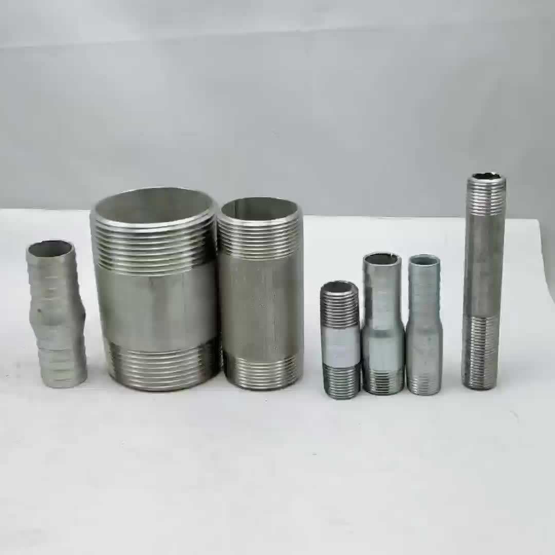 Bs En 10241 Galvanized Steel Barrel Nipples King Combination Nipple Big ...