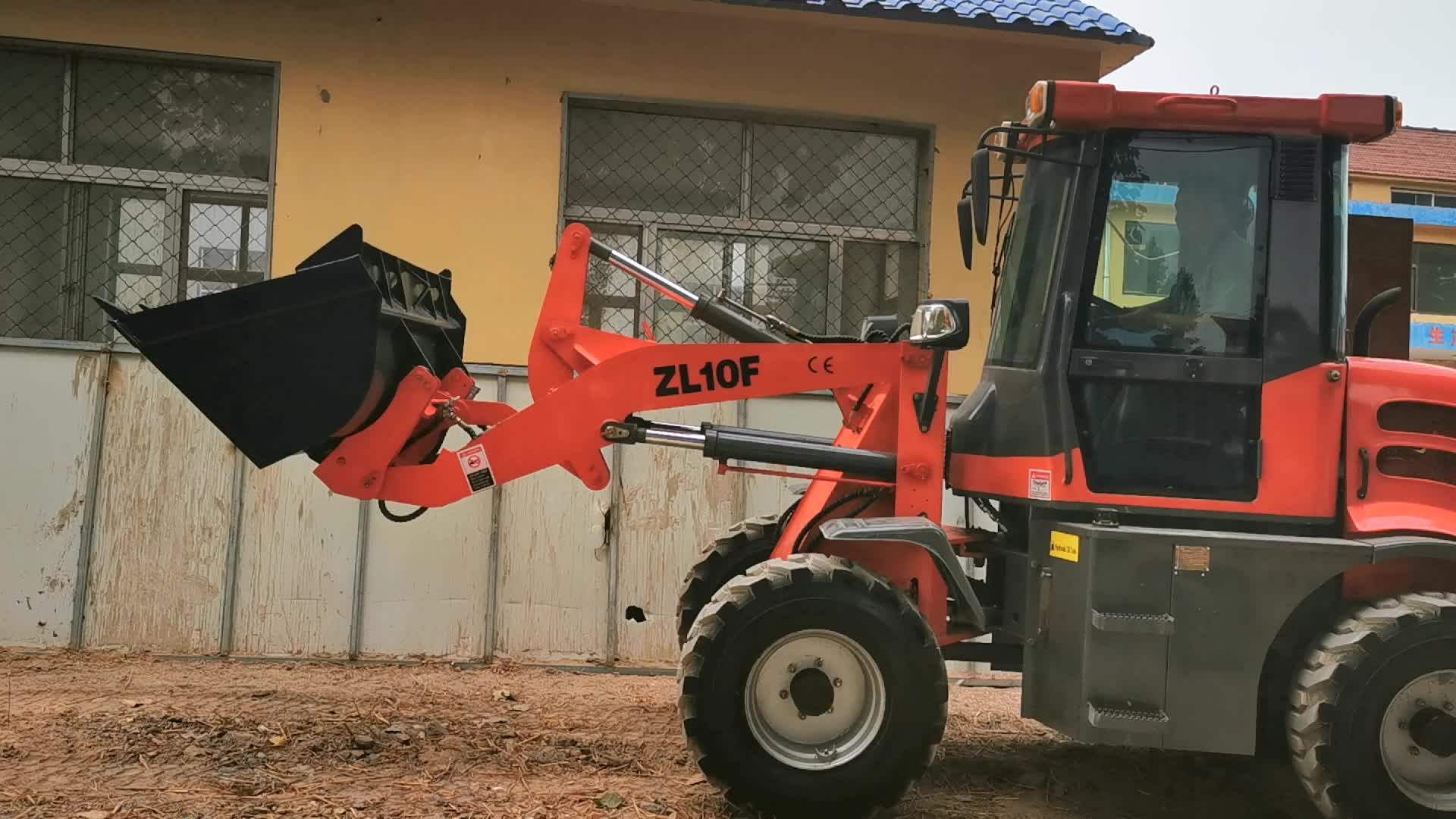 Zl10 1000kg Wheel Loader With Joysticks Construction Machinery 4x4 ...