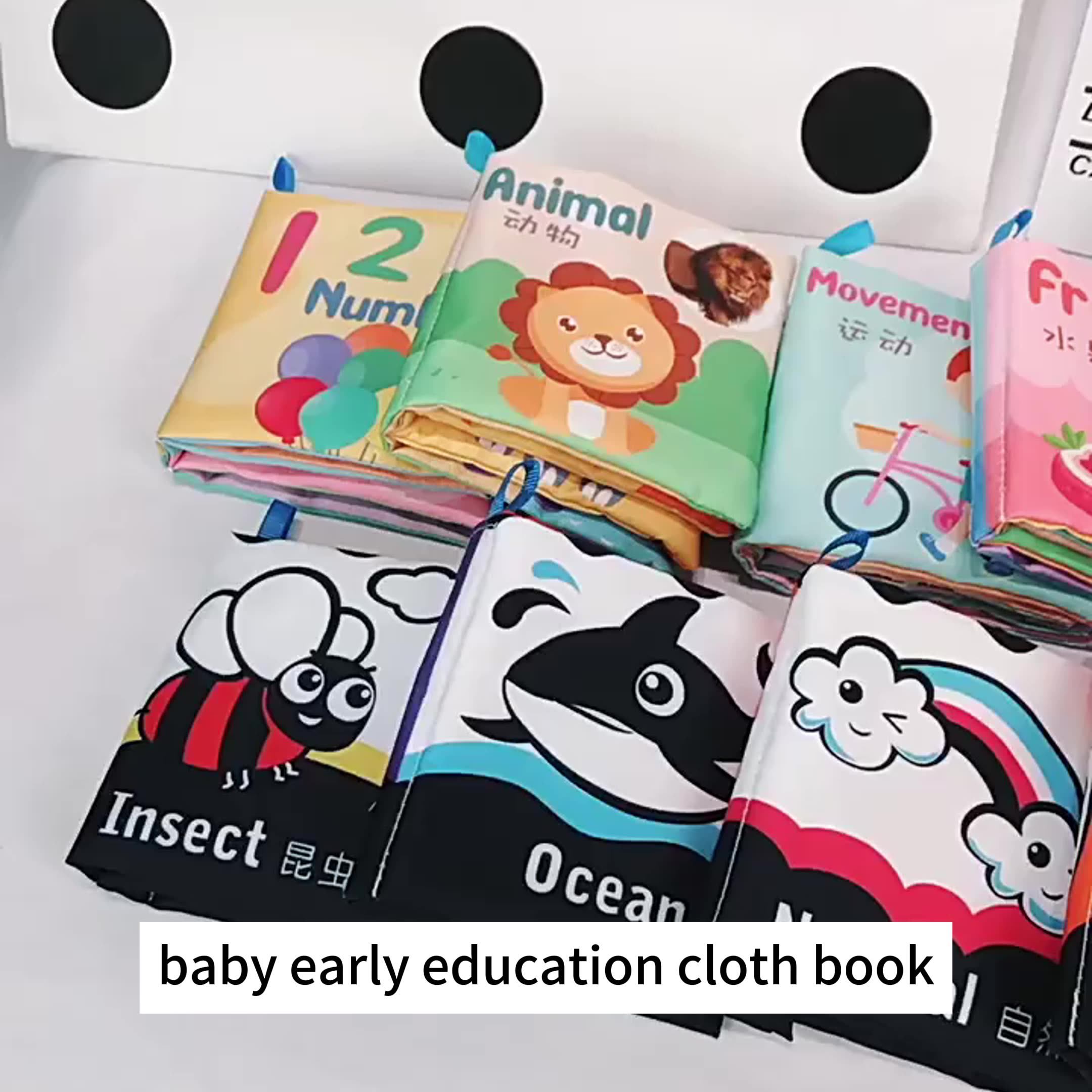 Songshantoys Baby Soft Book Washable Food Fruit Traffic Cognitive Book ...