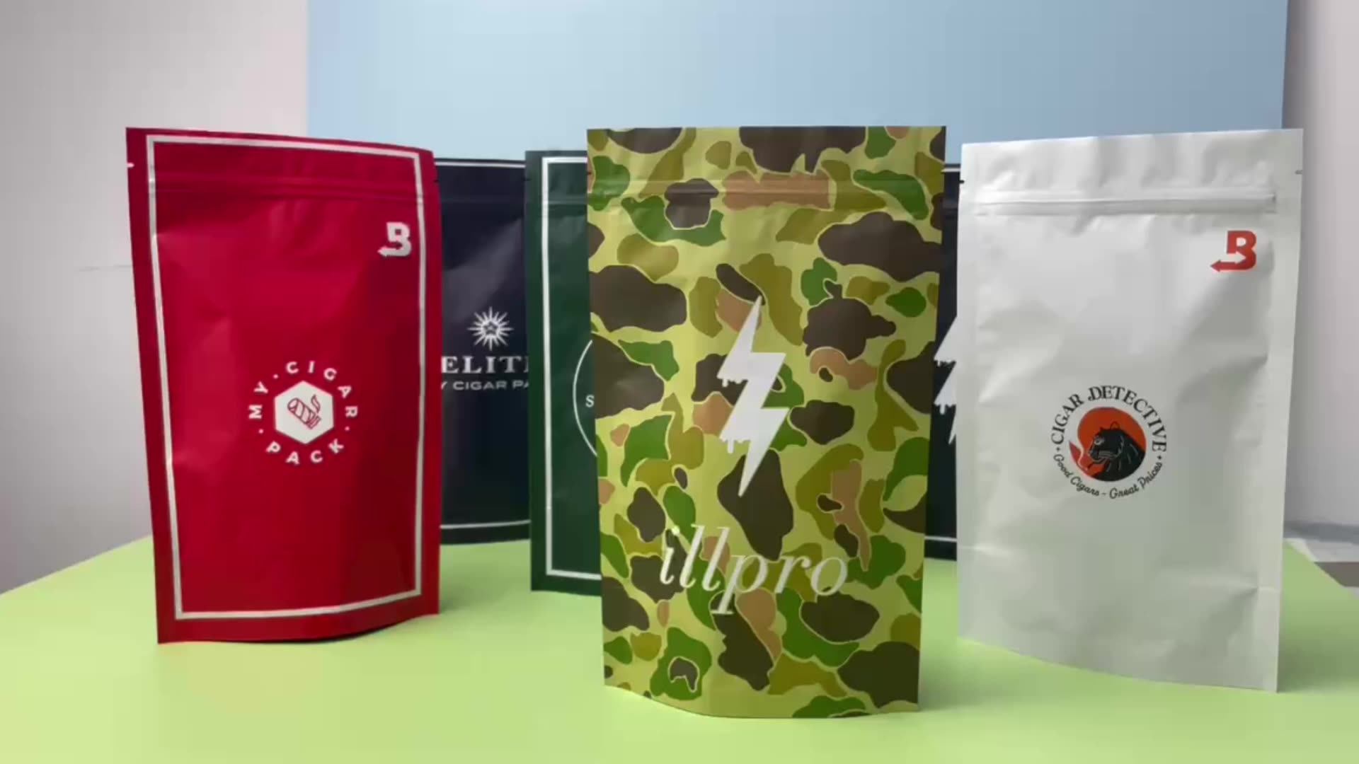 Rts Cigar Pouch Food Grade Aluminum Foil Smoking Accessories Packaging ...