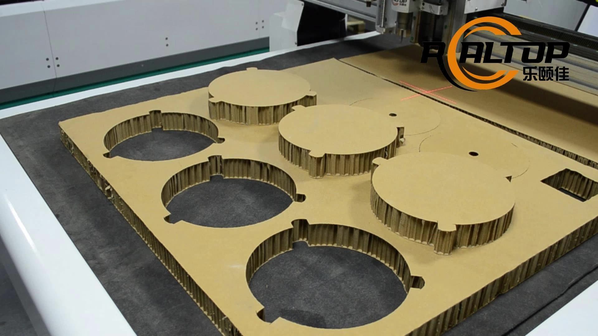 Carton Corrugated Sheet Cnc Oscillating V Knife Making Cutting ...