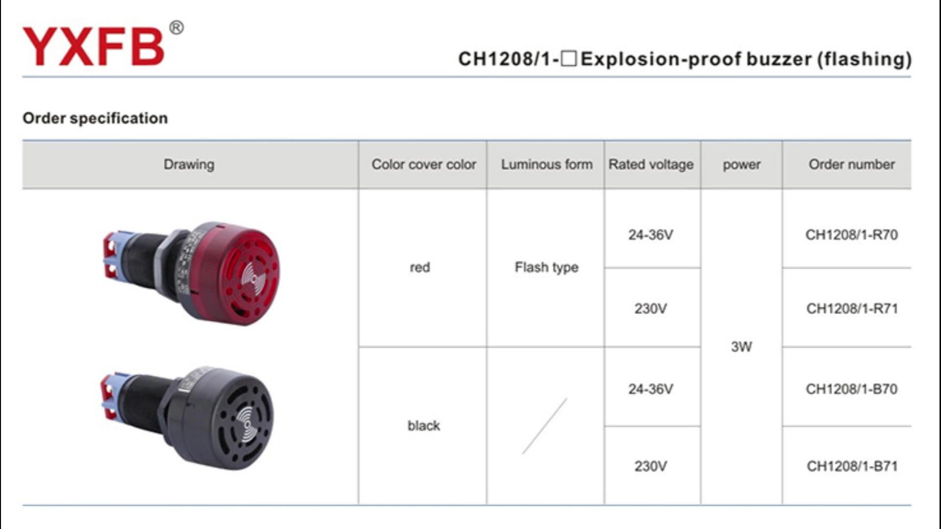Atex Ip65 Waterproof Buzzer Alarm Flashing Led Signal Red With Flashing ...