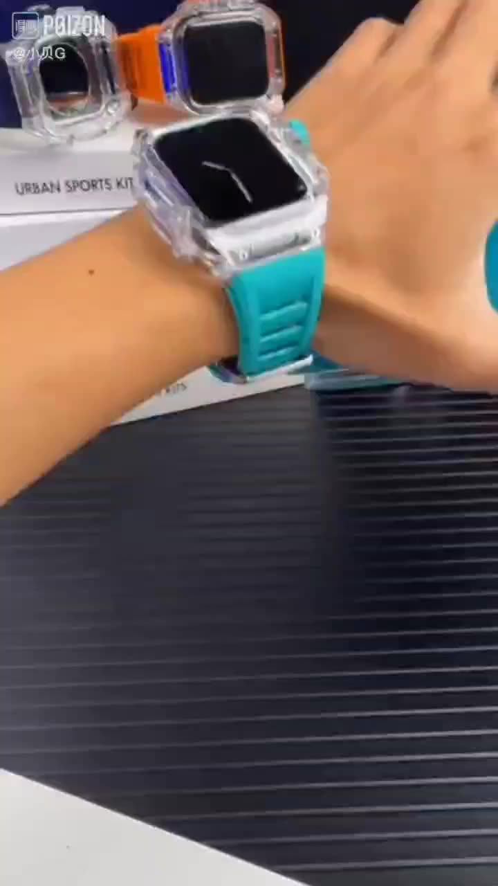 Tschick Transparent Luxury Modification Kit Case Band For Apple Watch ...