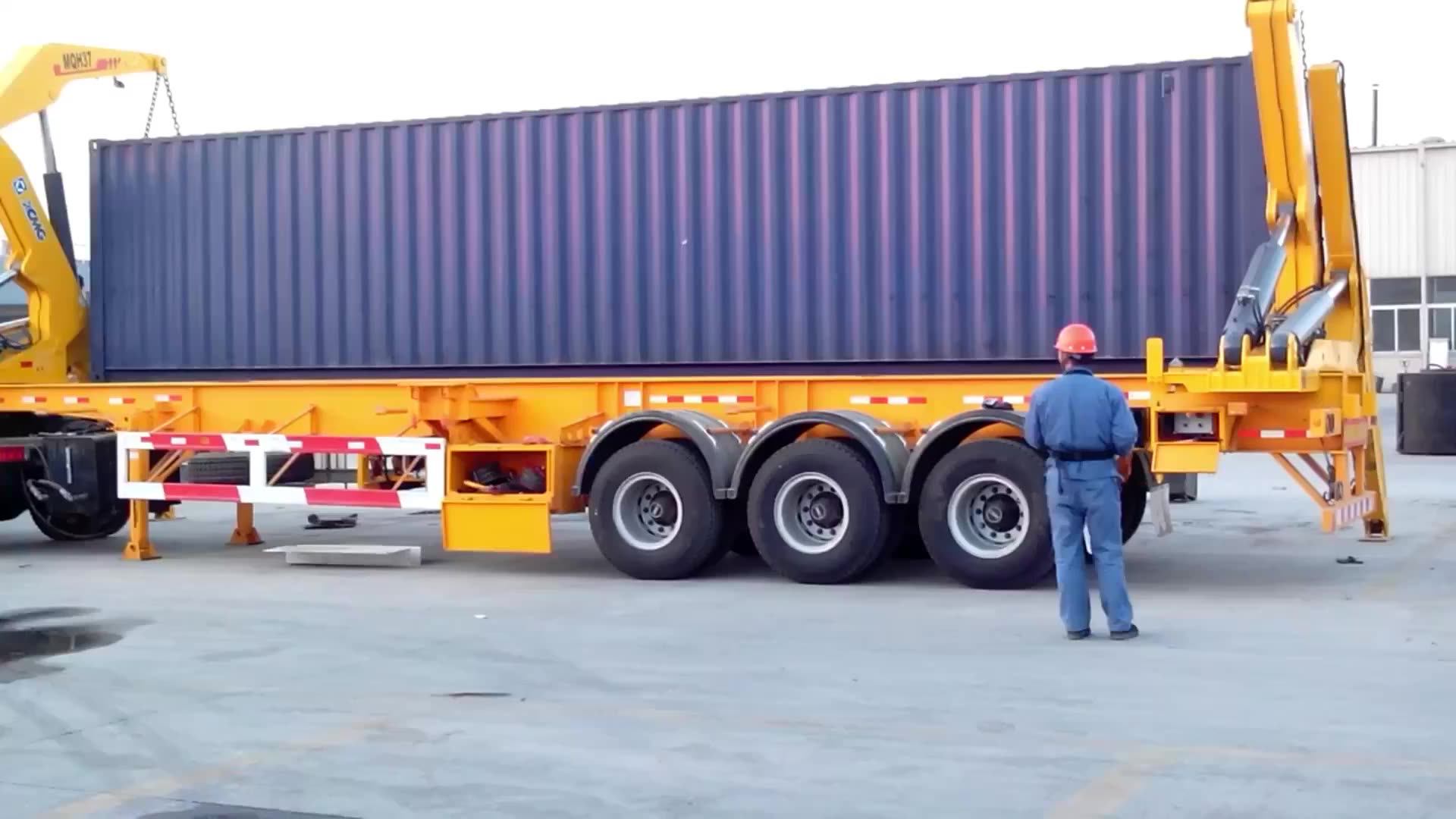 20ft 40ft Container Self Loading 37 Ton Side Loader Container Lifter ...