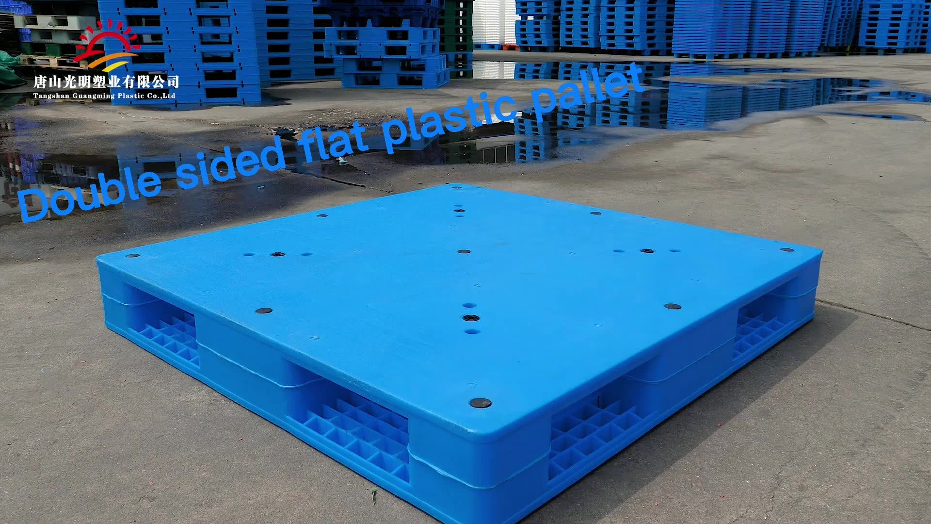 Heavy Duty Hdpe Euro Plastic Pallet Double Faced Flat Plastic Pallet ...