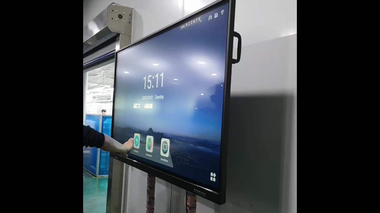 Smart Interactive Flat Panel With Ops 110 Inches Interactive Whiteboard ...