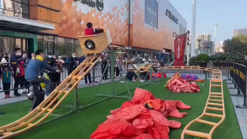 Children Playground Backyard Human Powered Mini Roller Coasters ...