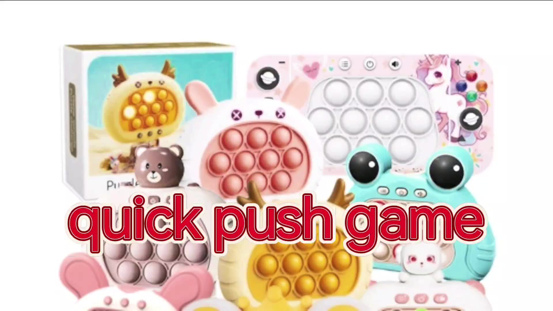 Electronic Quick Push Light Up Pop Puzzle Game Console Handheld Console ...