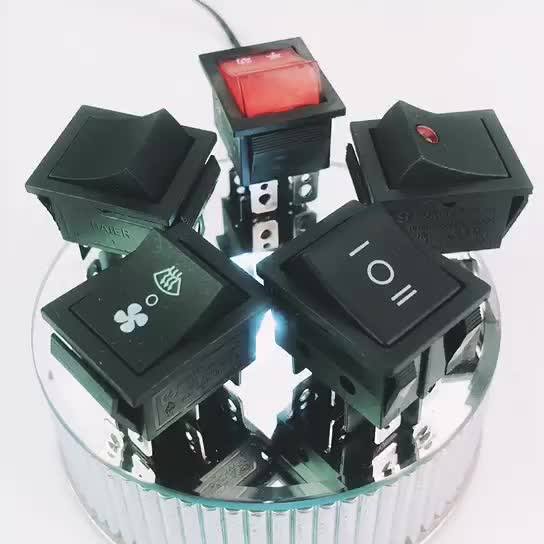 Medium Dpdt On On 2 Way 6 Pins 250vac 16a T100/55 Rocker Switch - Buy ...