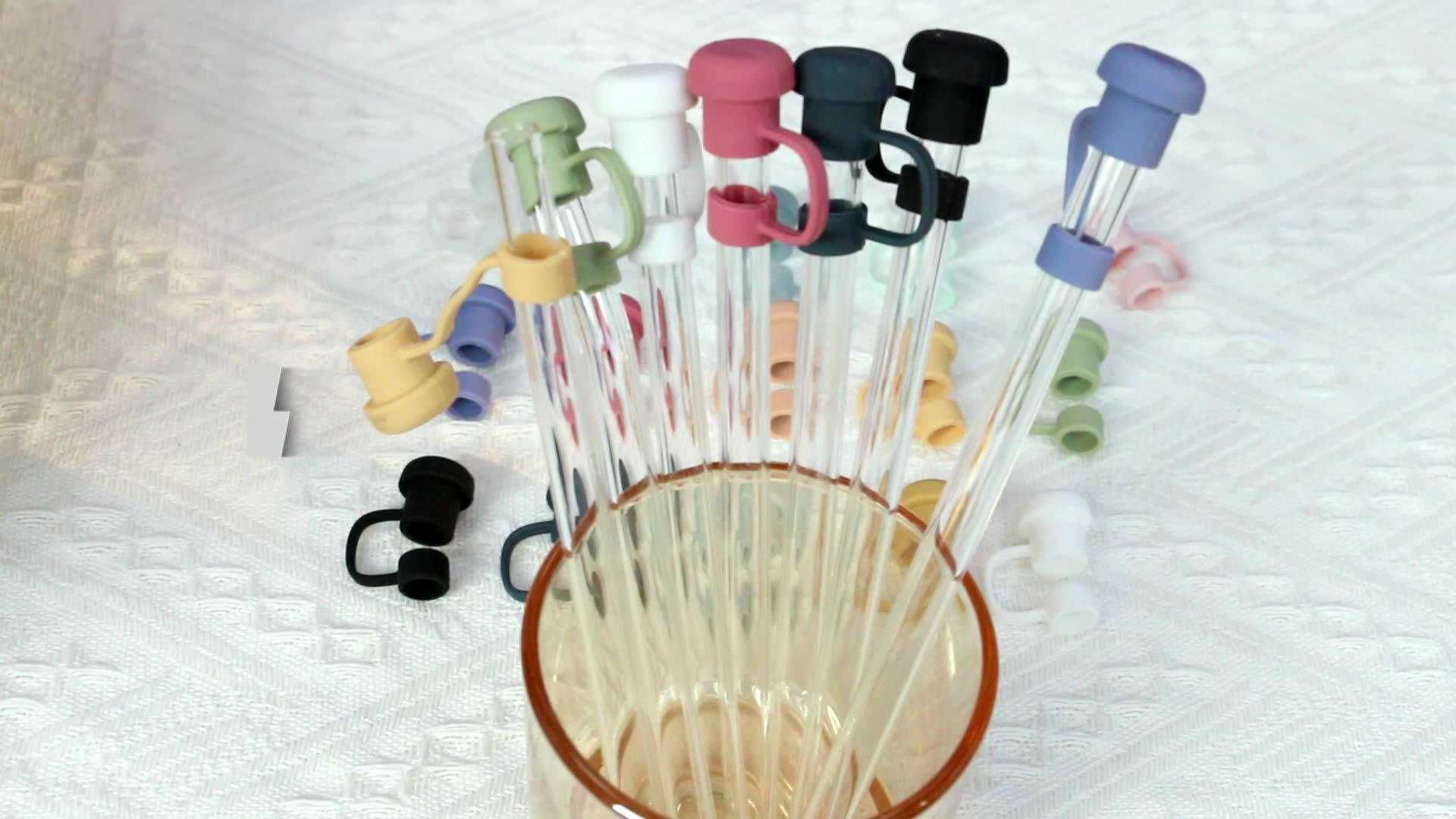 Customized Straw Cover Topper 100% Full Silicone Rubber Charms 8mm-10mm ...