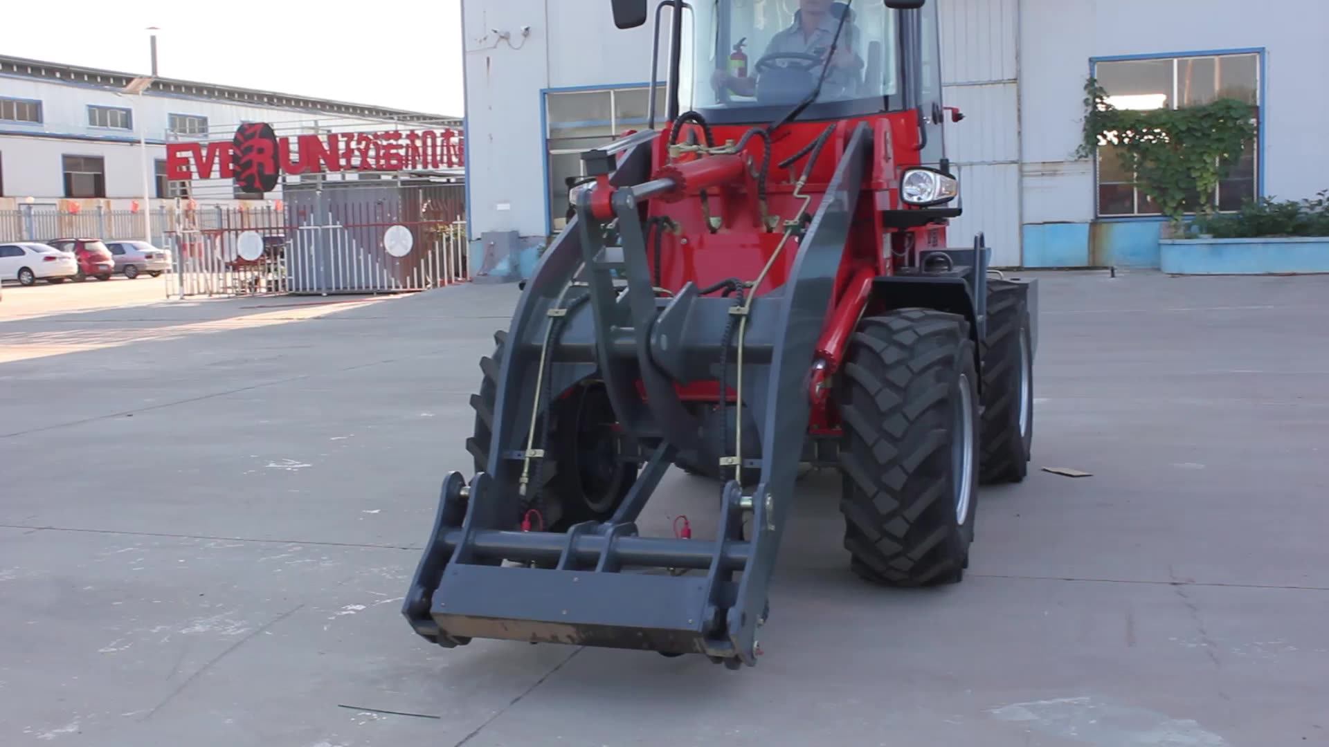 Everun Ce Approved Articulated Er20 2ton Mini Wheel Loader Small Front ...