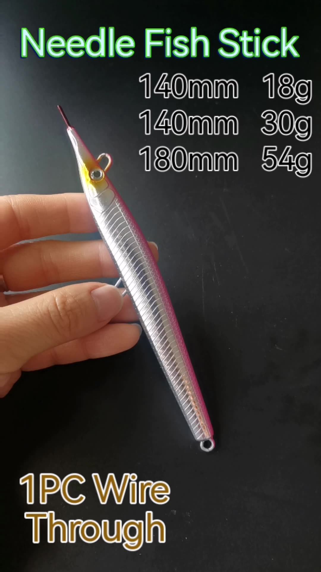 Needle Fish Sinking Saltwater Fishing Lures Pencil Lure 140mm 180mm ...