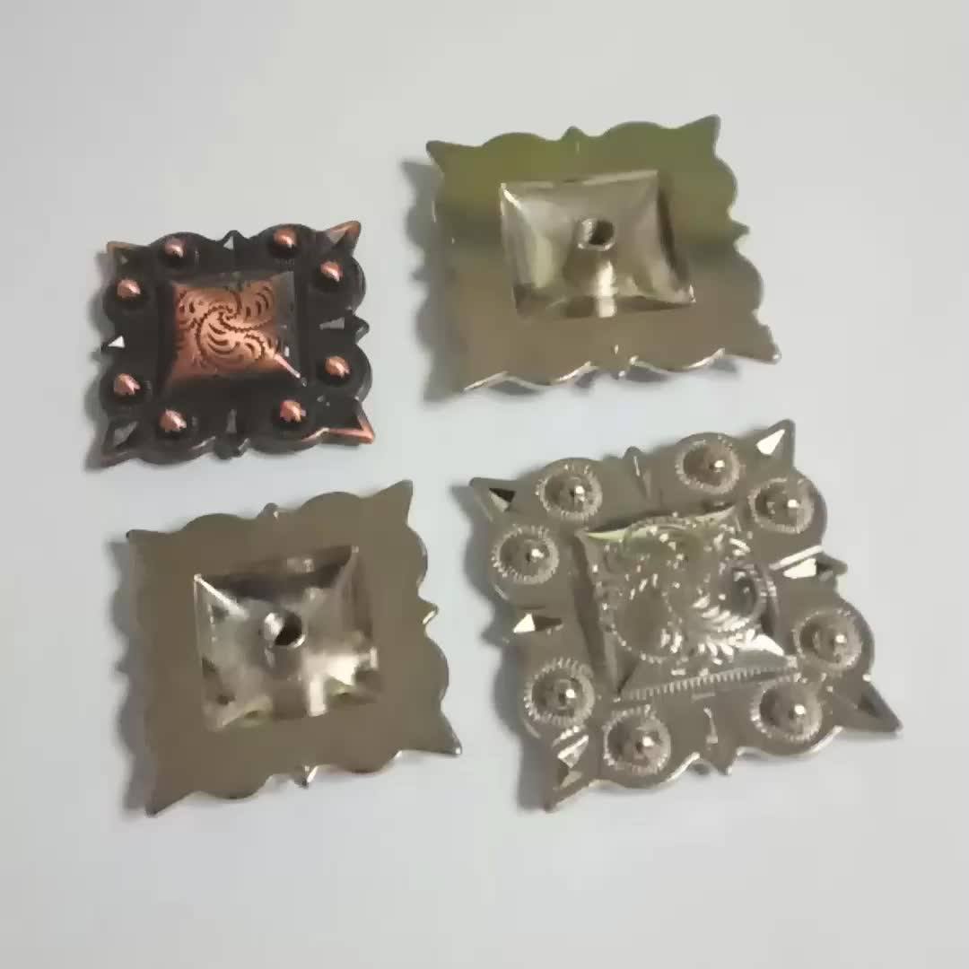 Western Customized Concho Square Conchos For Leather - Buy Western ...