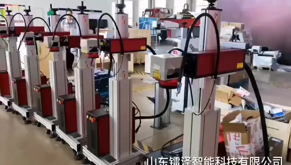 Flying Co2 Laser Date Coding Marking Machine For Factory Production ...