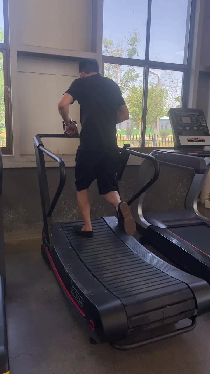 Best 2024 New Gym Home Use No Electricity Curved Treadmill Walking ...