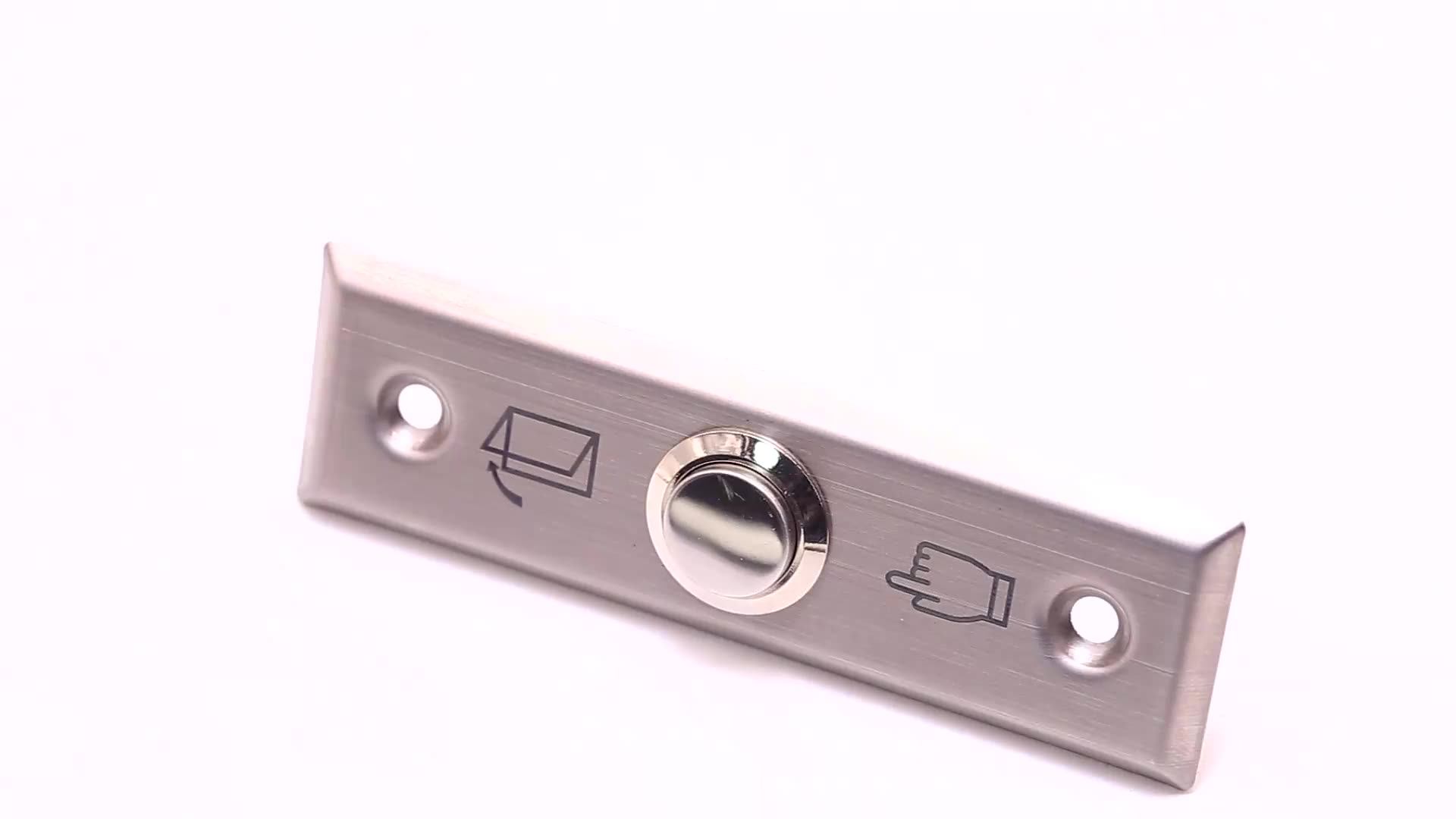 Stainless Steel Panel Door Release Button 12v Push Remote Switch Exit ...