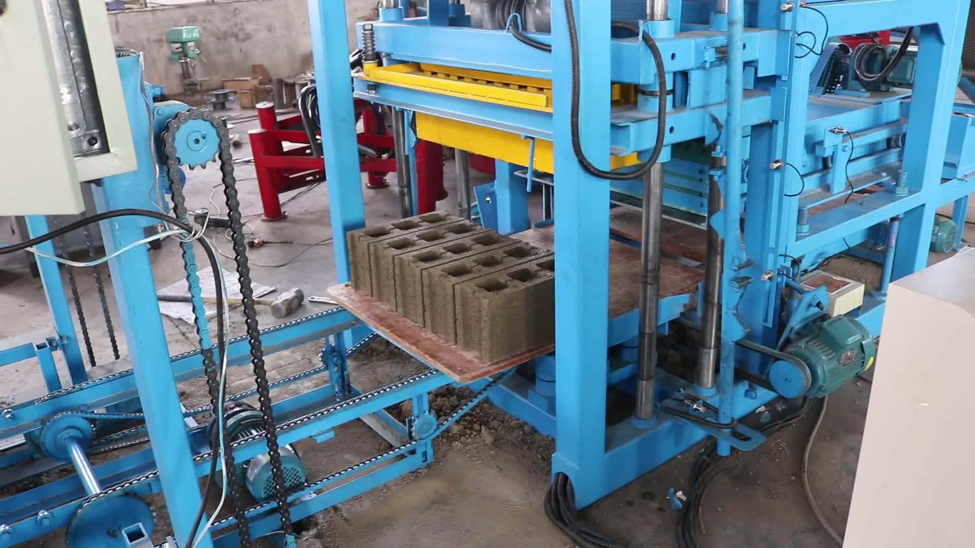 Hot Selling Qtj4-25 Aircrete Block Machine Fully Automatic Paver Brick ...