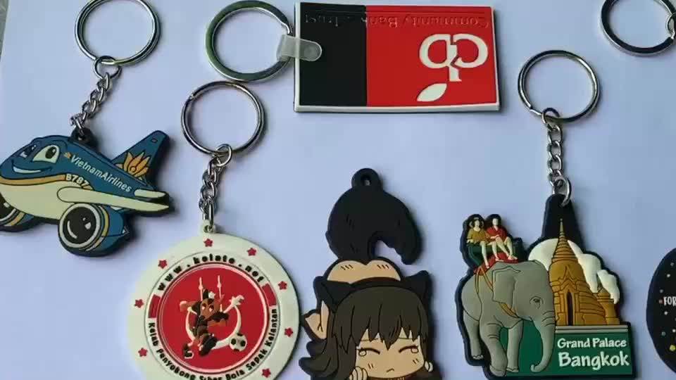 Custom 2d Soft Pvc Keychain Key Chain Logo/soft Rubber Keychains ...