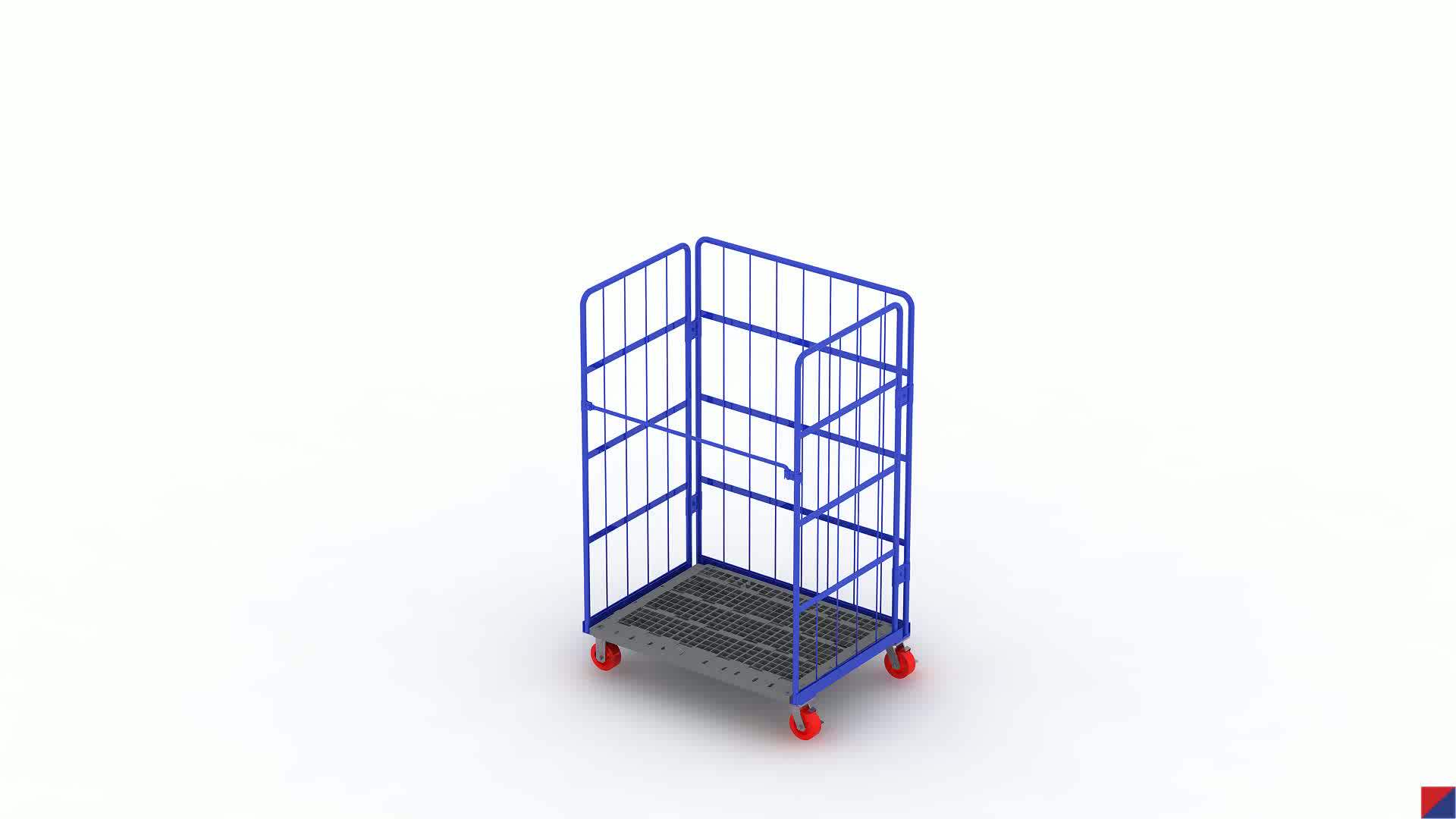 European-standard Bulk Cargo Transport Cart Plant Transport Metal ...