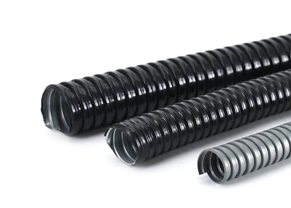 High Quality Pvc Jacketed Metallic Black Metal Flexible Conduit - Buy ...