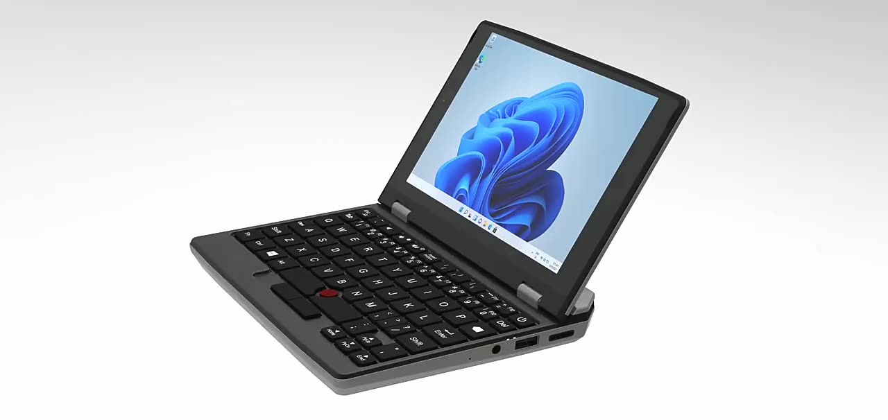 2023 Portable Mini Laptop Wins 11 7 Inch Touch Screen Office Notebook J4105 12gb+1tb Pocket ...