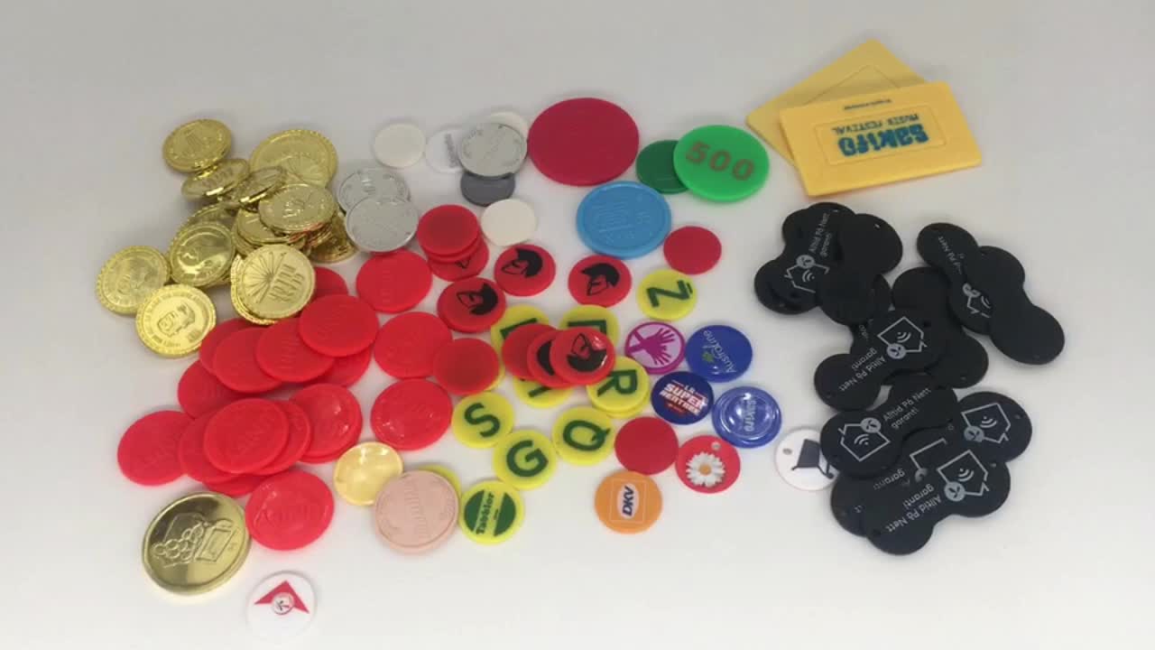 Promotional 25mm Blank Custom Plastic Token Coins - Buy Plastic Token ...