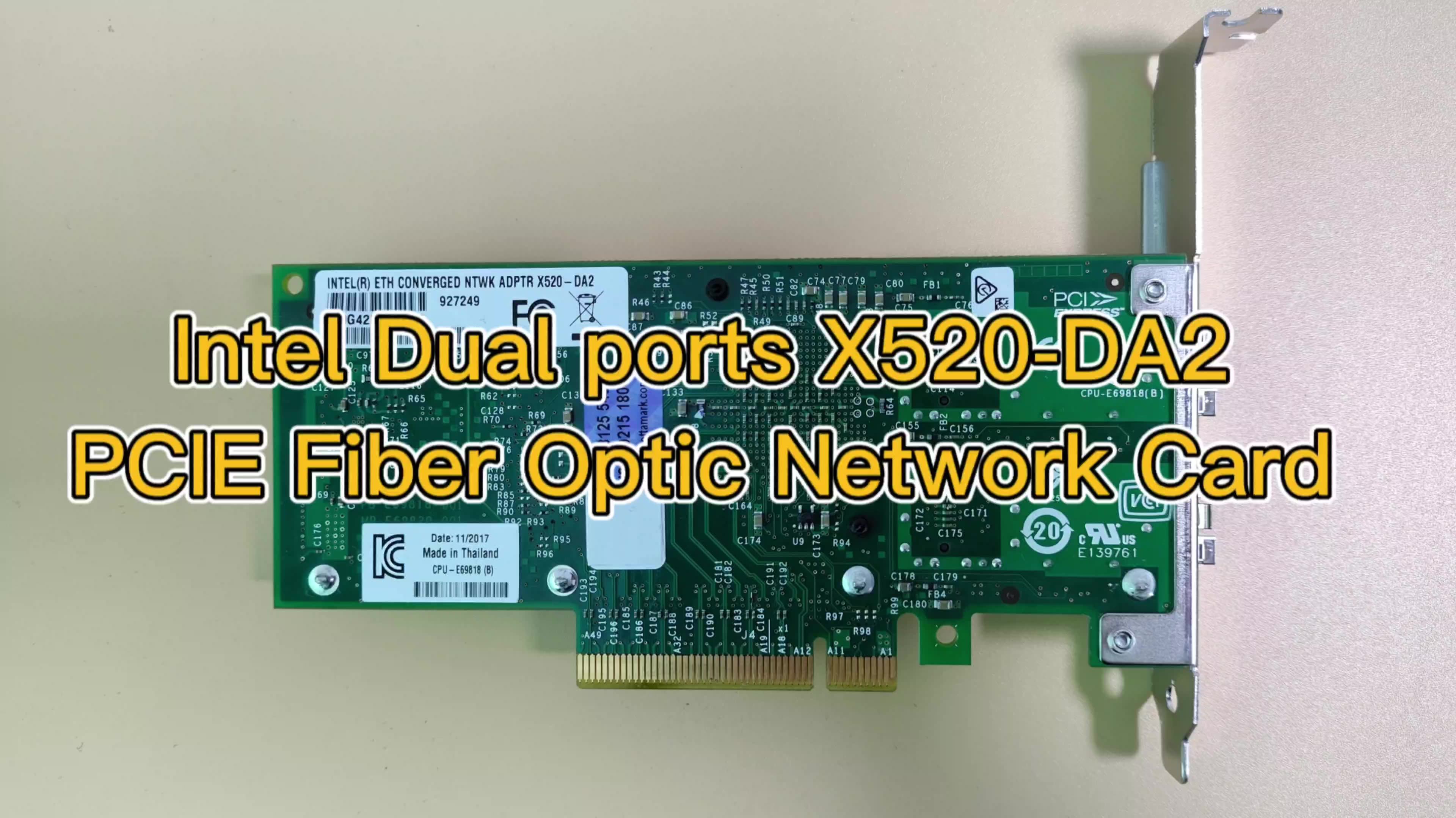 Pretty Good Quality Price X520-da2 New In Stock 10 Gigabit Dual Port ...