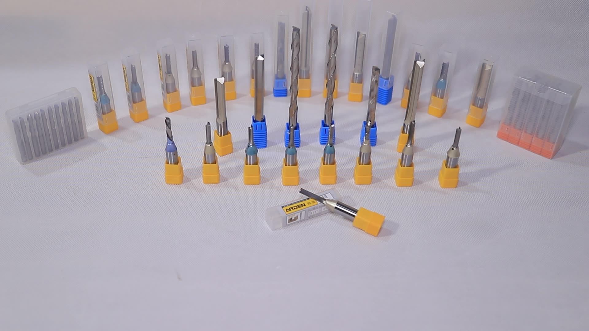 Cnc Carbide Two Flute Straight Endmill 2f Groove End Mill Straight ...